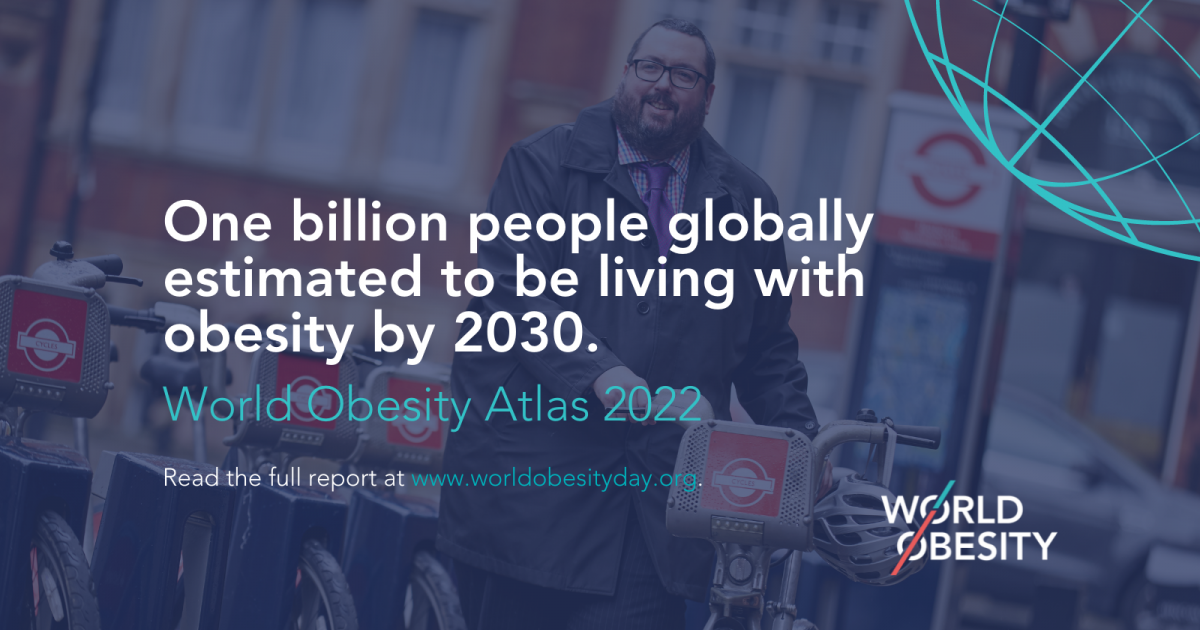 One billion people globally estimated to be living with obesity by 2030 ...
